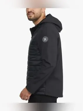 Hurley | Jackets & Coats | Hurley Mens Black Windbreaker Softshell ...